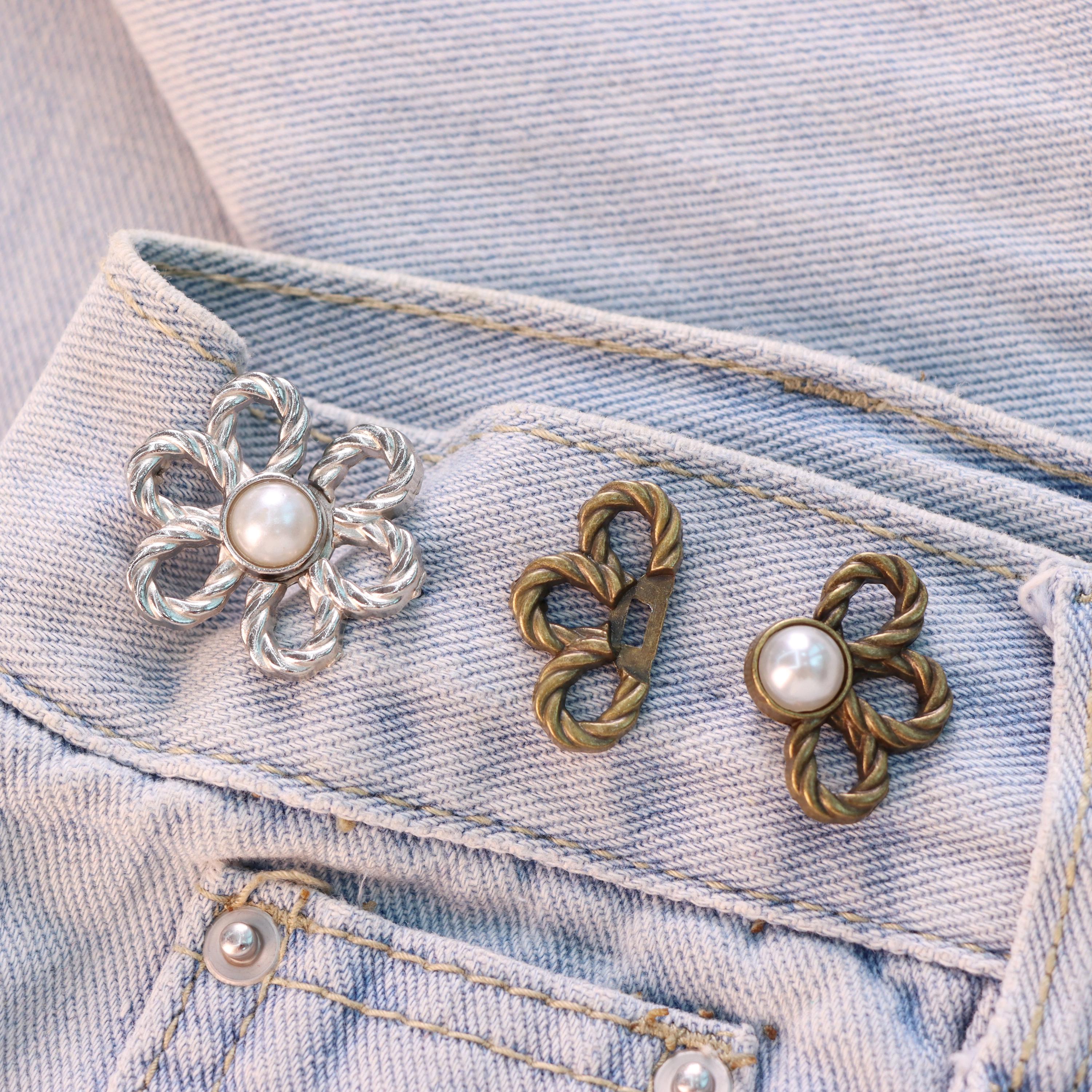 Waistband Tightener Adjuster Hook - Six-petal Flower Waist Buckle ...
