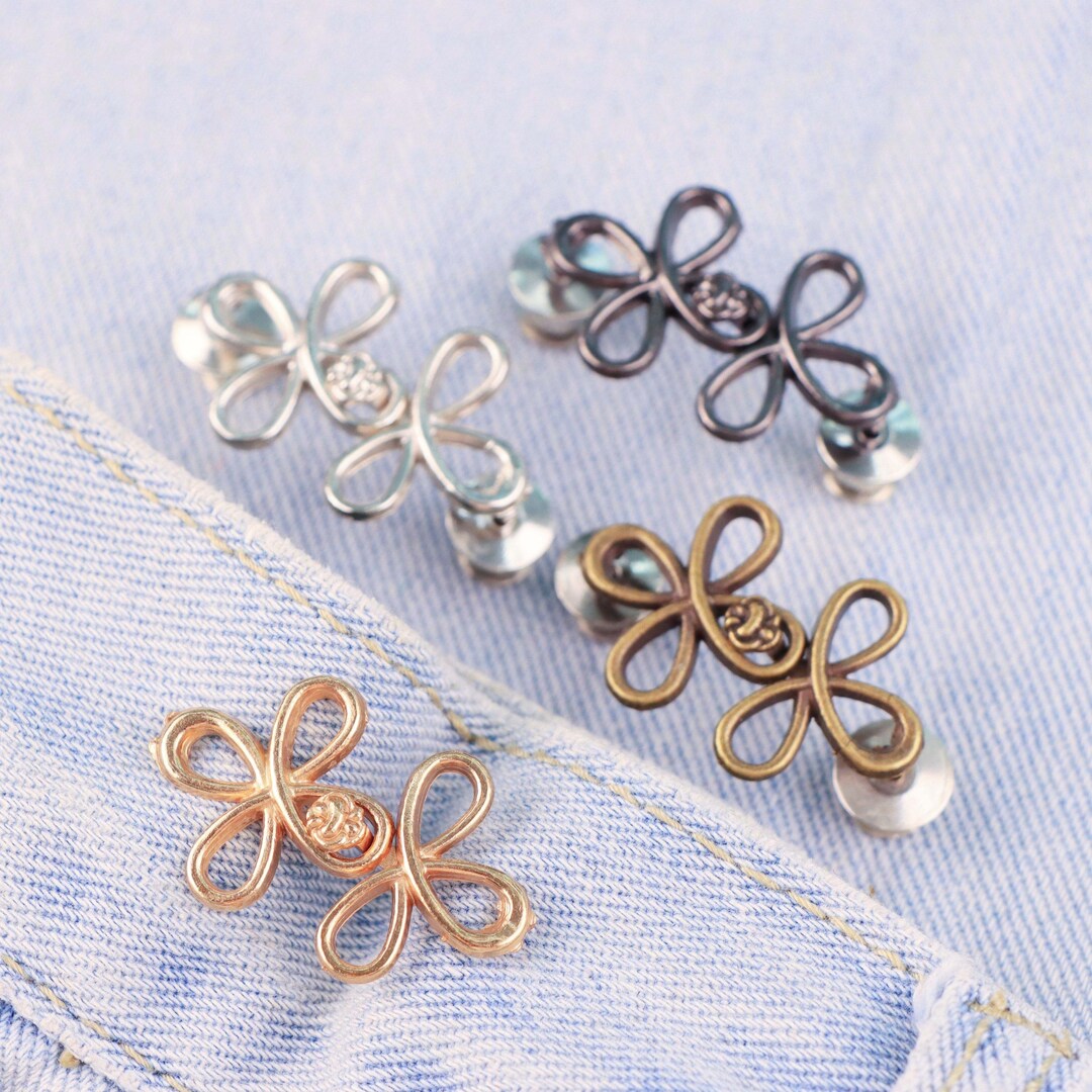 Eye Clip Clasp Pins for Pant/skirt - Jeans Waist Buckle, Cardigan Clip ...