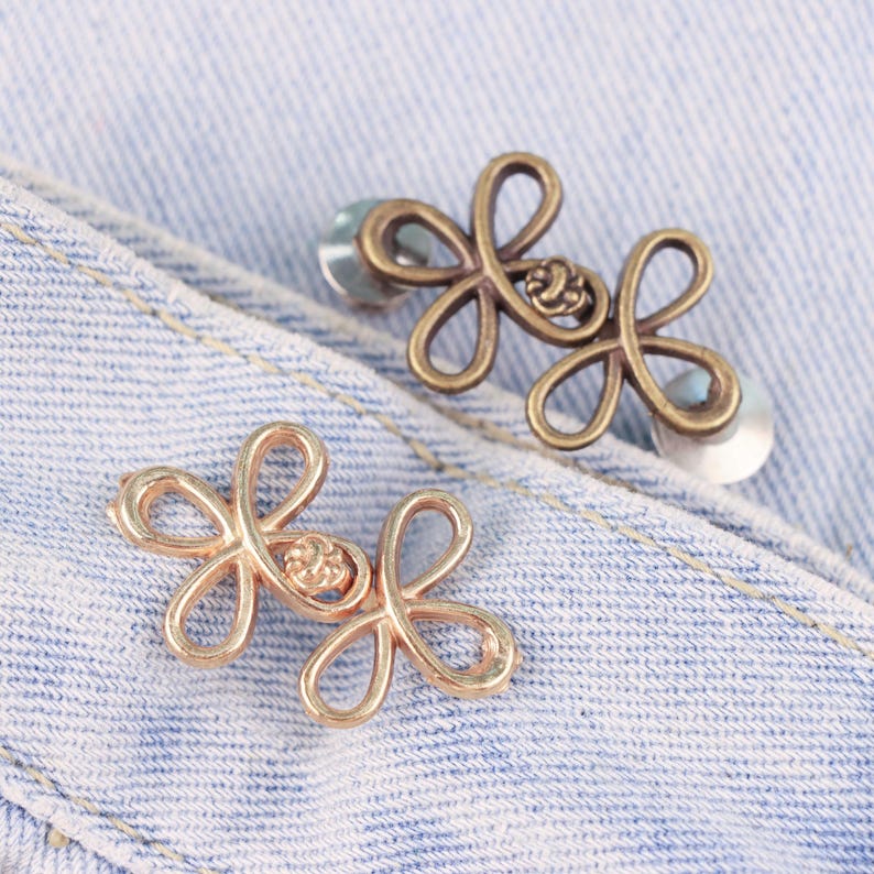 Eye Clip Clasp Pins for Pant/skirt - Jeans Waist Buckle, Cardigan Clip ...