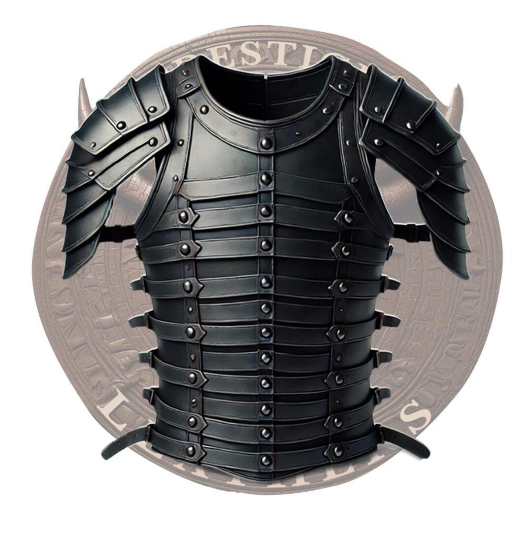 Handcrafted Leather Ribcage Armor | Leather Chest Armor – Custom Fit ...
