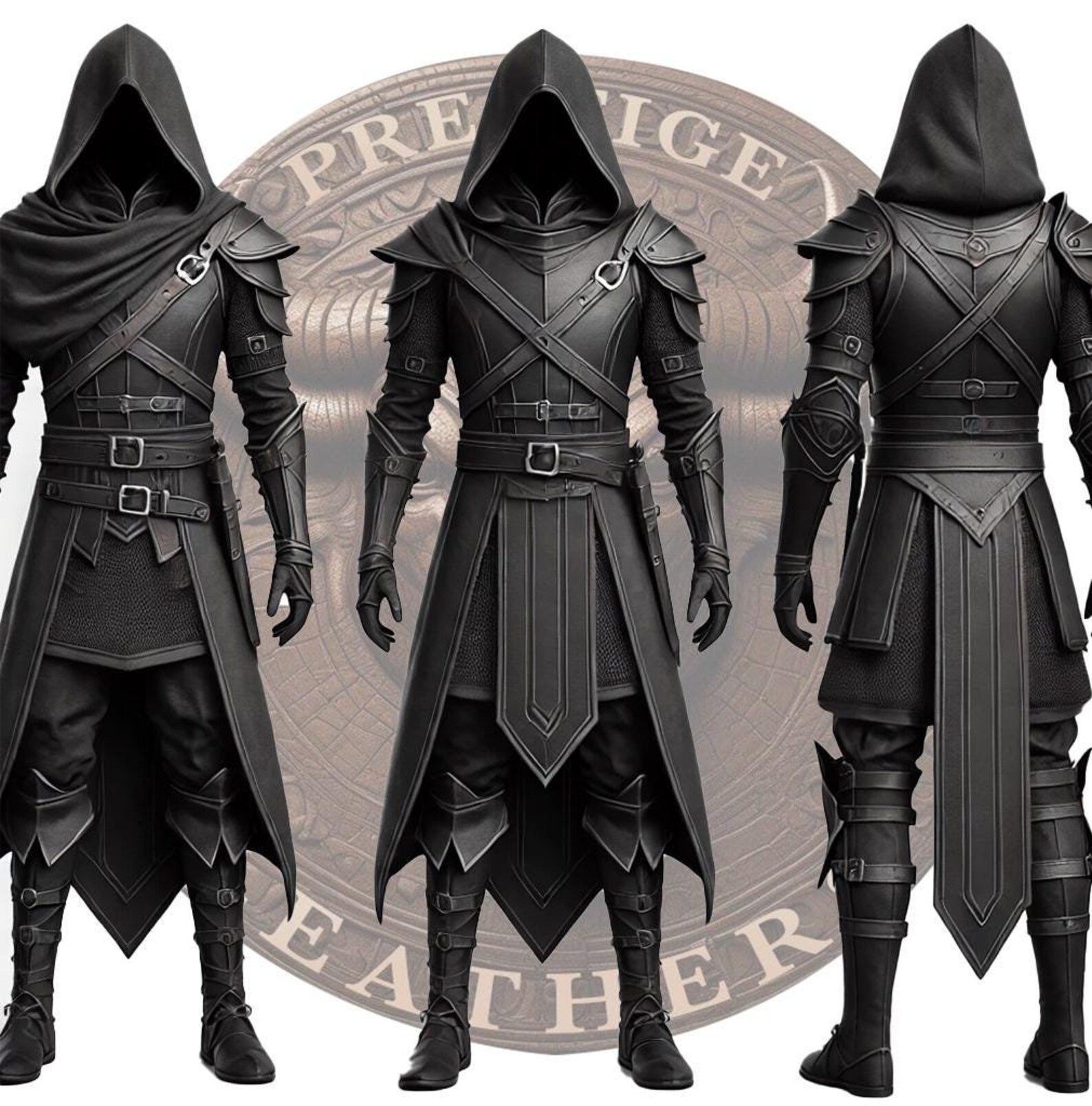 Assassin’s Leather Armor Set - Handmade, High-quality Leather Costume ...