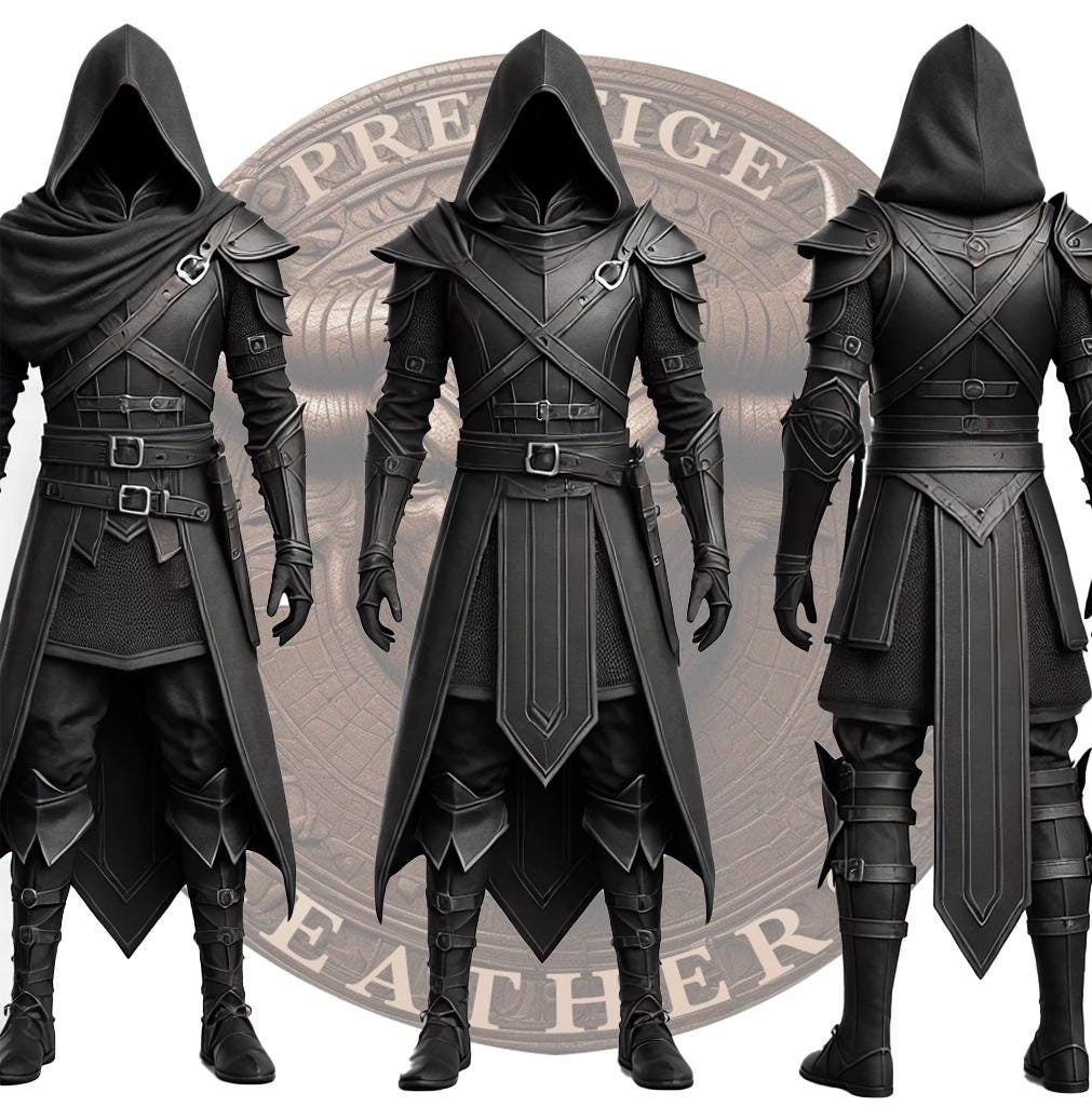 Assassin’s Leather Armor Set - Handmade, High-quality Leather Costume ...
