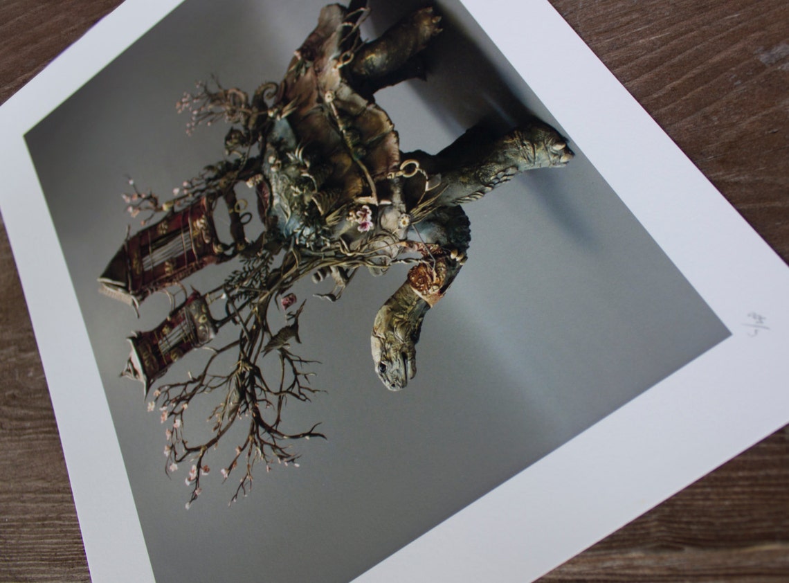 The Art of Patience (tortoise of Burden) - Original Giclee Limited ...