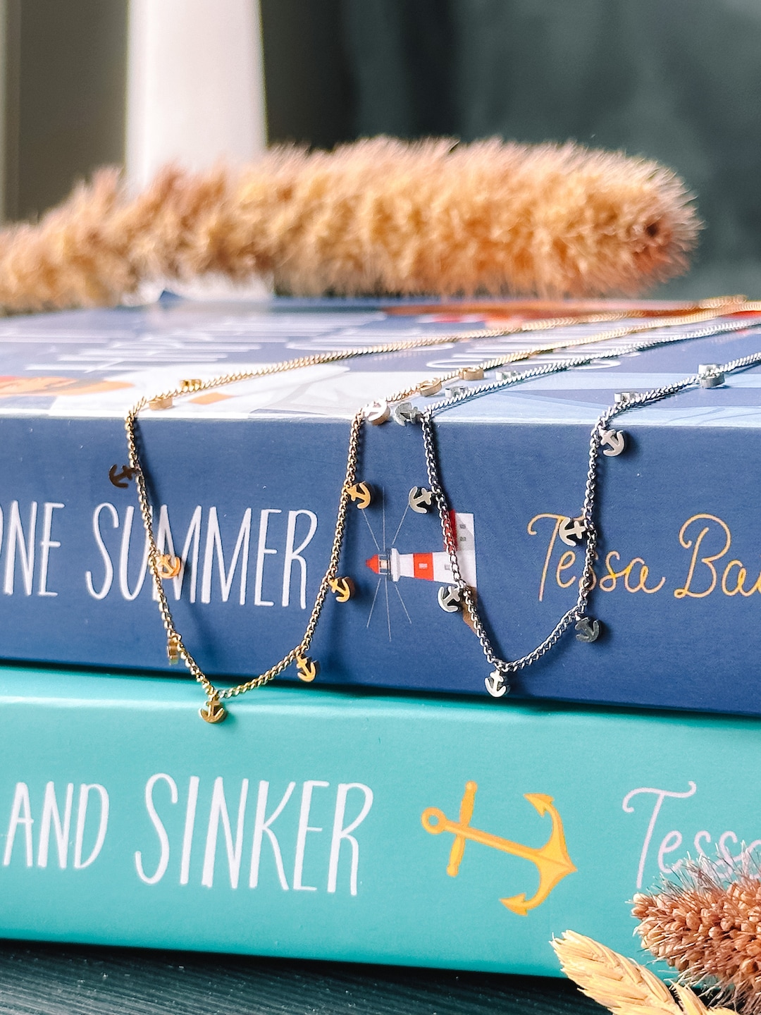 Premium 'one Summer' Anker Stainless Steel Necklace, Layering Tessa ...