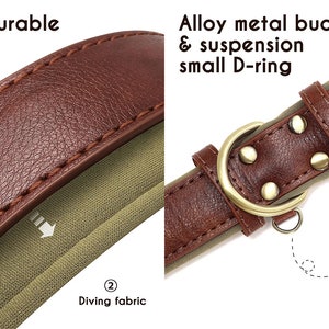 Personalized Dog Collar, Engraved Leather Dog Collar, Pet Collar With ...