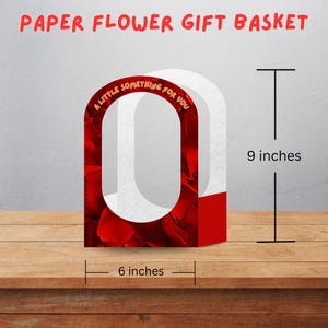 DIY Paper Flower Basket Template: Printable Gift Box (PDF Pattern) - Etsy