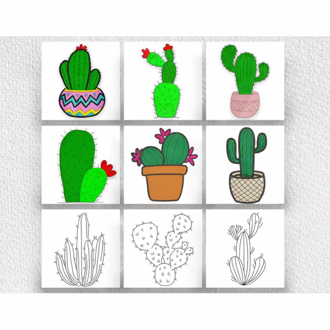 Cactus Embroidery Design . Cactus Machine Embroidery Designs Pack ...