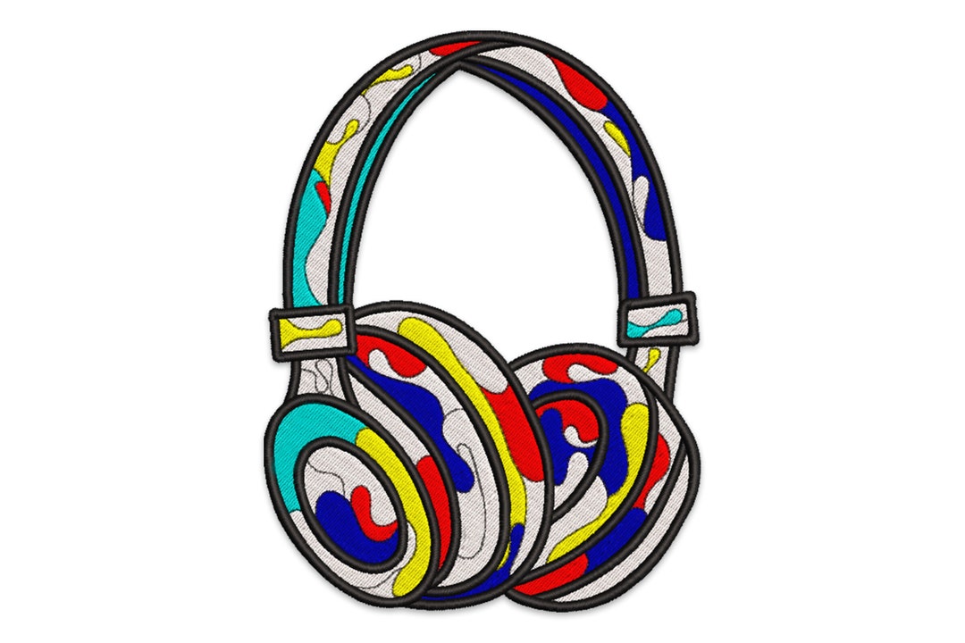 Headphones - Machine Embroidery Design, Earphones Embroidery Design ...