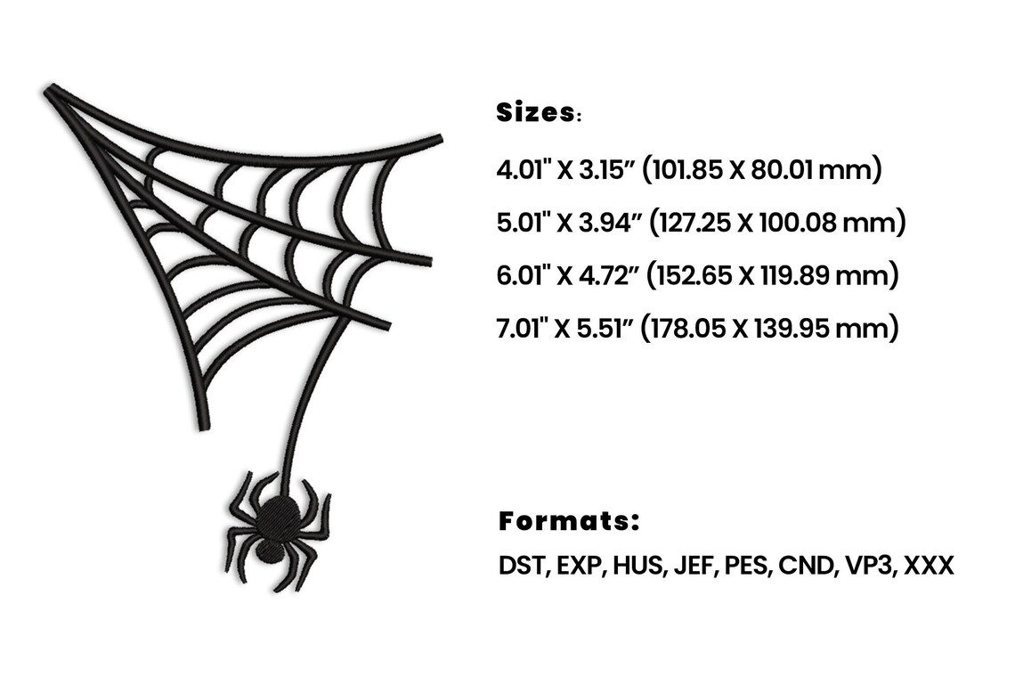 Spider Web Embroidery Design, Spider Embroidery Design, Spider Web ...