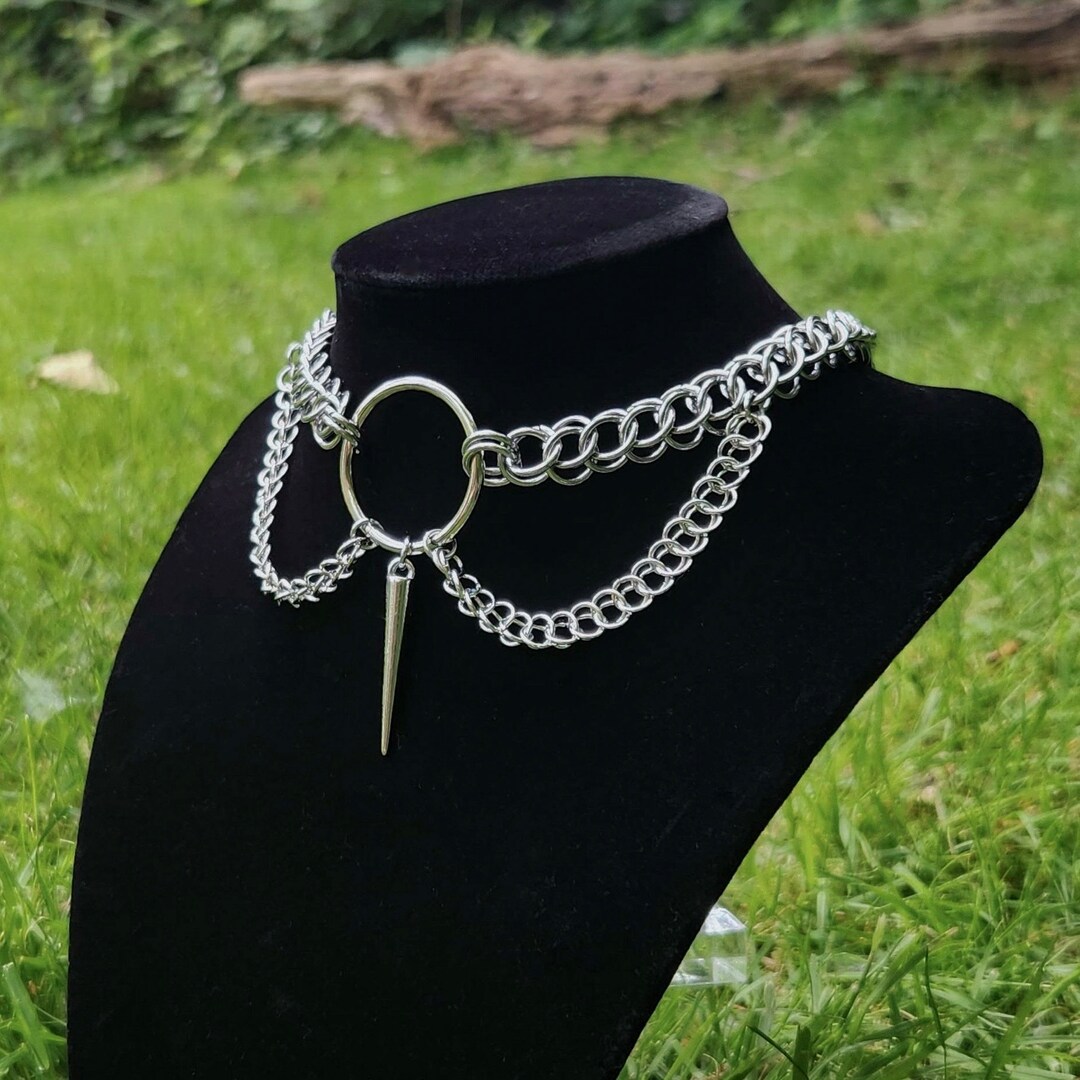 Chainmail Choker - Half Persian Weave - Handmade - Etsy