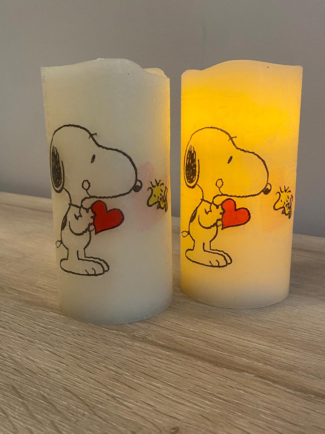 Snoopy Loves Candle - Etsy