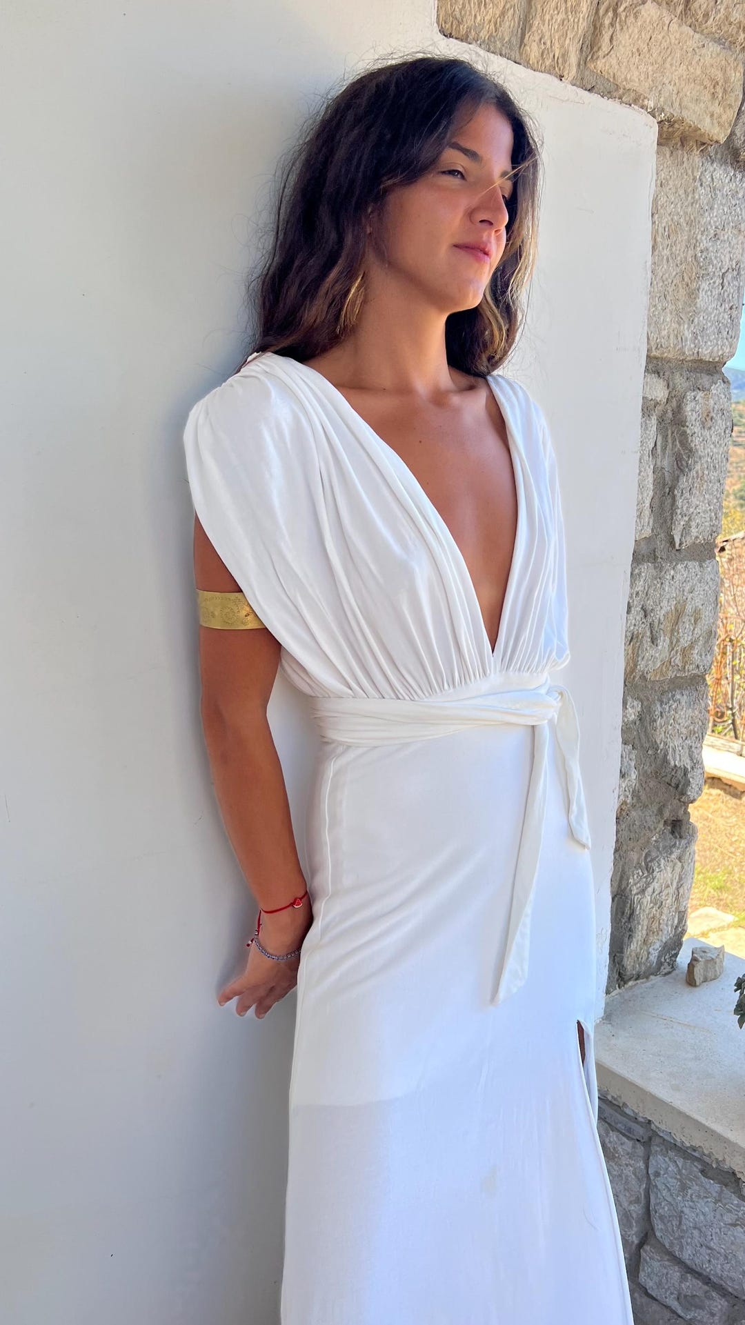 Greek Goddess Dress, Helen Dress, Bohemian Dress, Ceremonial Dress ...