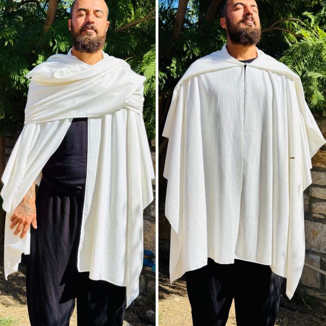 Kaftan Pancho Coat, Men Pancho, Woman Pancho, Stamp Kaftan Kimono ...