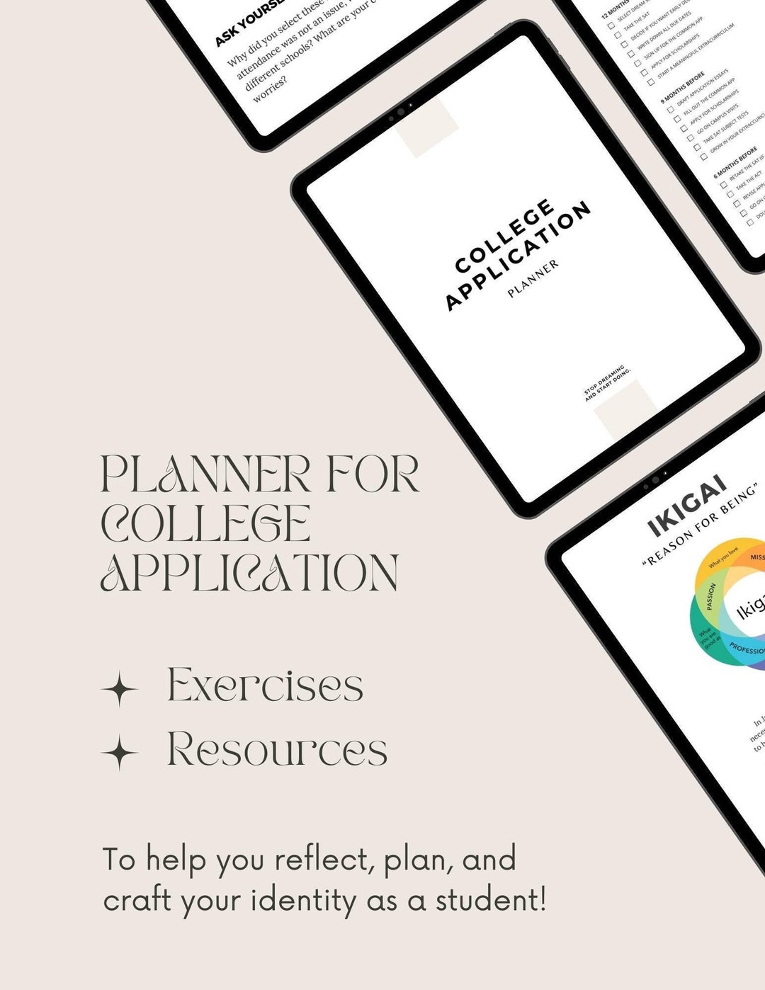 College Application Planner, Workbook, and Journal - Etsy