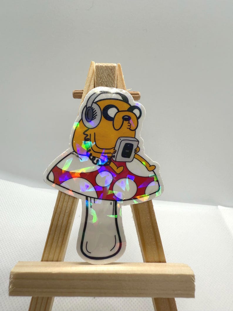 Jake the Dog Sticker: Cartoon Vinyl Water-resistant Sticker - Etsy