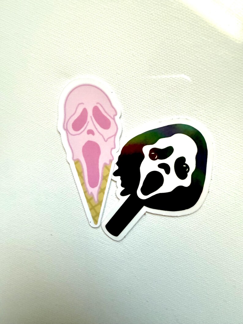Ghostface Summerween Sticker Pack, Vinyl Decals, Halloween Sticker Pack ...