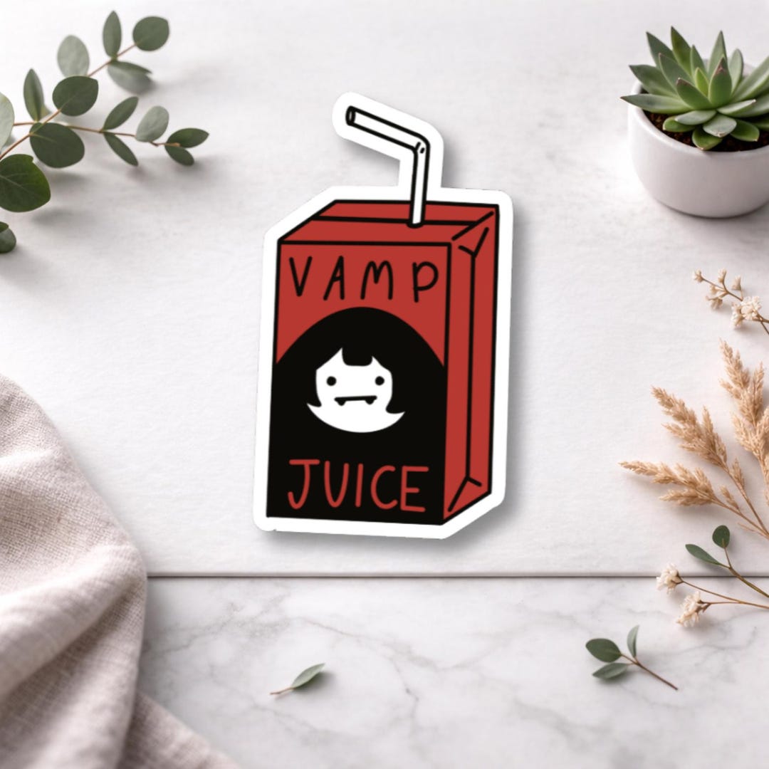 Marceline the Vampire Queen Vamp Juice Water-resistant Handmade Vinyl ...