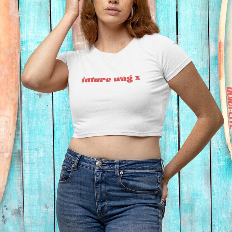 Future WAG Euro 2024 Crop Top Funny England Women Unisex T-shirt Cute ...