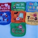 PERSONALIZED Baby's First Bib Set, 7 Adorable Appliqued Baby or Toddler ...
