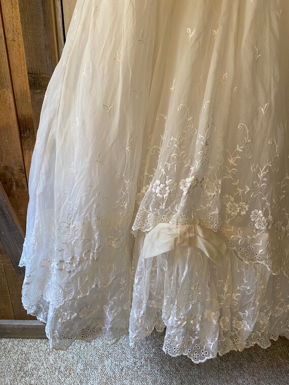 Vintage 50s Ivory Lace New Look Fit & Flare Long Slee… - Gem