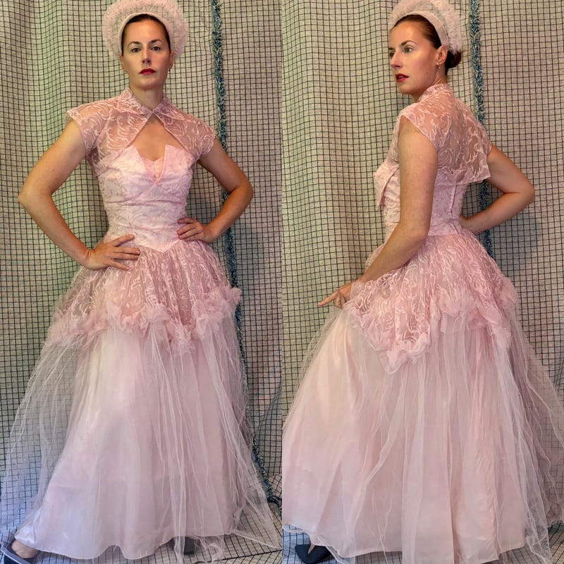 1950s Prom Dress - Etsy