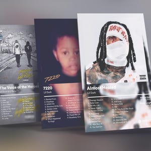 Lil Durk 3 Pack of Album Cover Posters: Showcase Your Favorite Albums ...