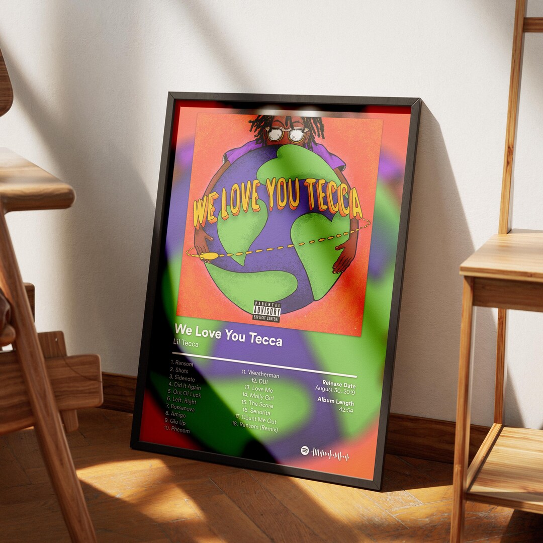 Lil Tecca: We Love You Tecca Album Poster Hip Hop Wall Art Lil Tecca ...