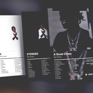 Ken Carson 3 Pack of Album Cover Posters: Showcase Your Favorite Albums ...