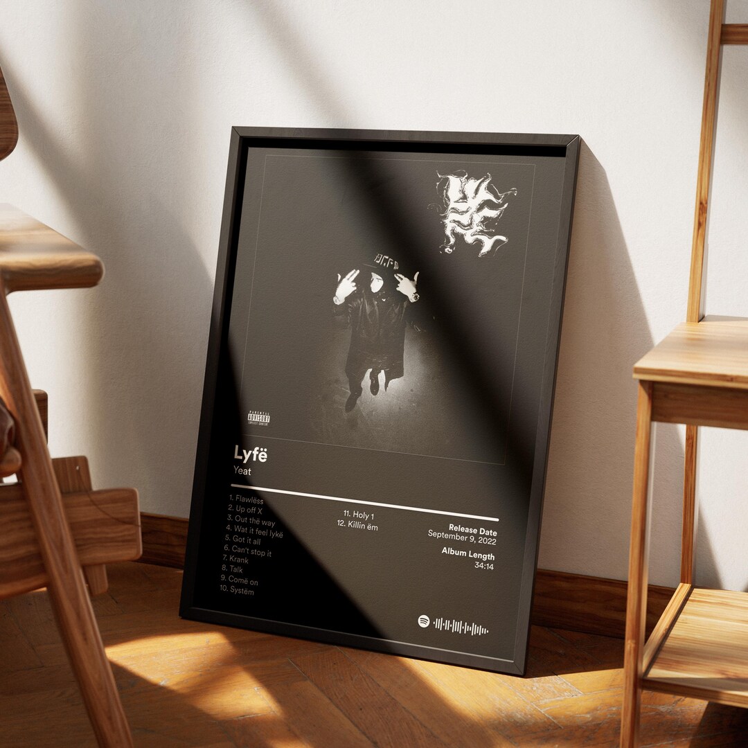 Yeat: Lyfe Album Poster Hip Hop Wall Art Yeat Poster Music Decor - Etsy
