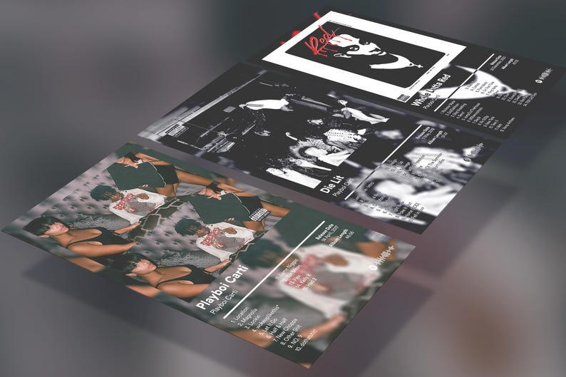 Playboi Carti 3 Pack of Album Cover Posters: Showcase Your Favorite ...