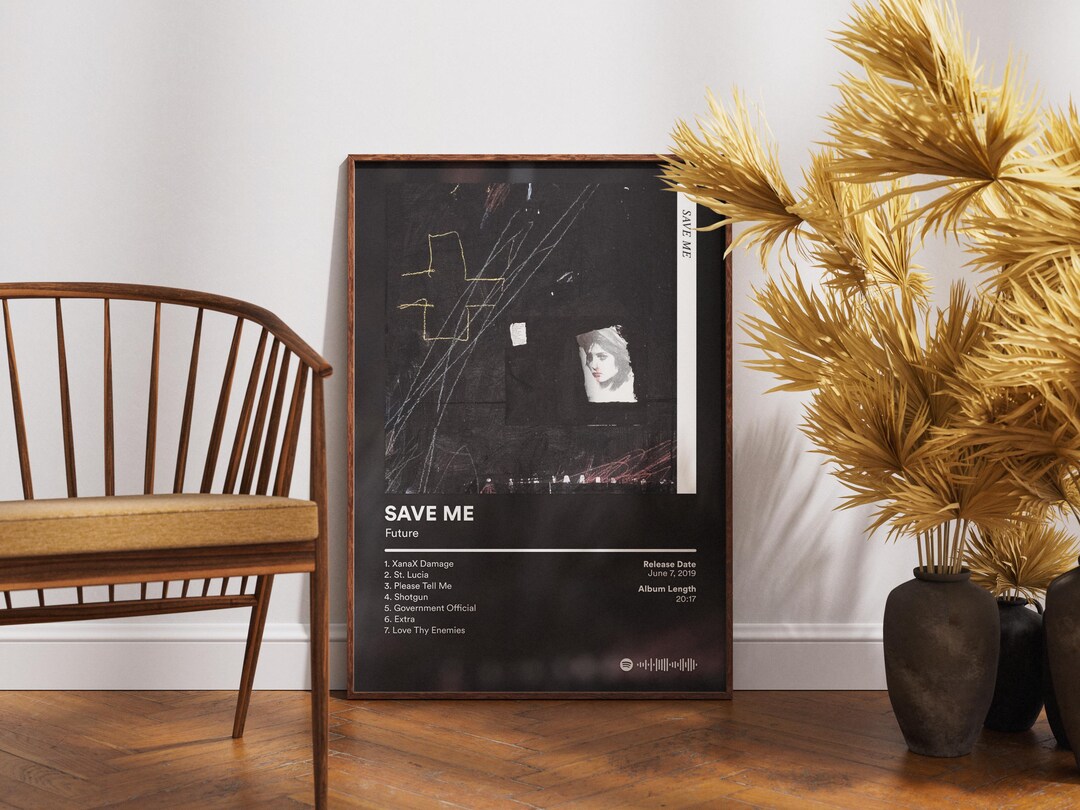 Future SAVE ME Album Poster Hip Hop Wall Art Future Poster Music Decor ...