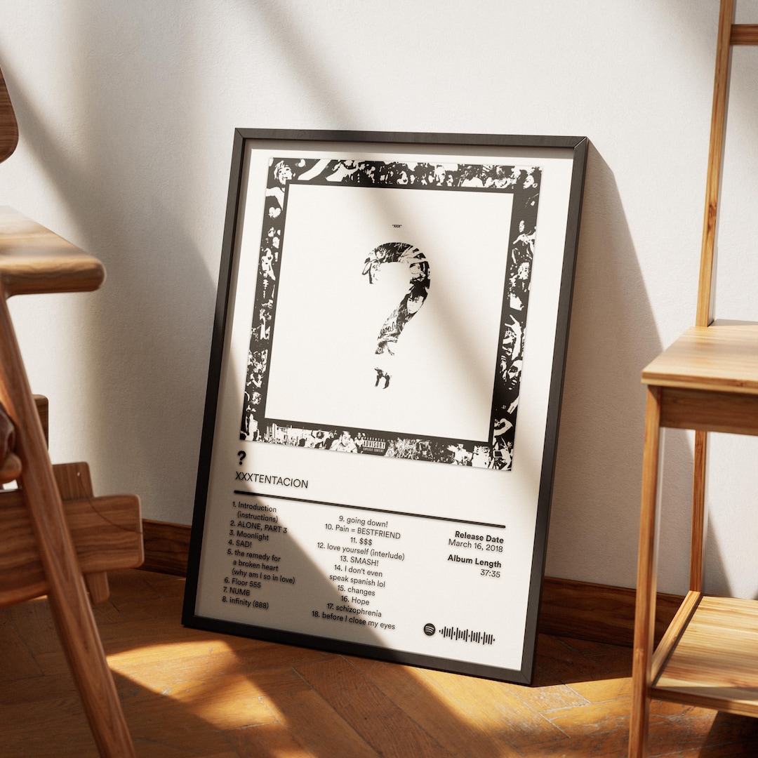 XXXTENTACION: Question Mark Album Poster Hip Hop Wall Art XXXTENTACION ...