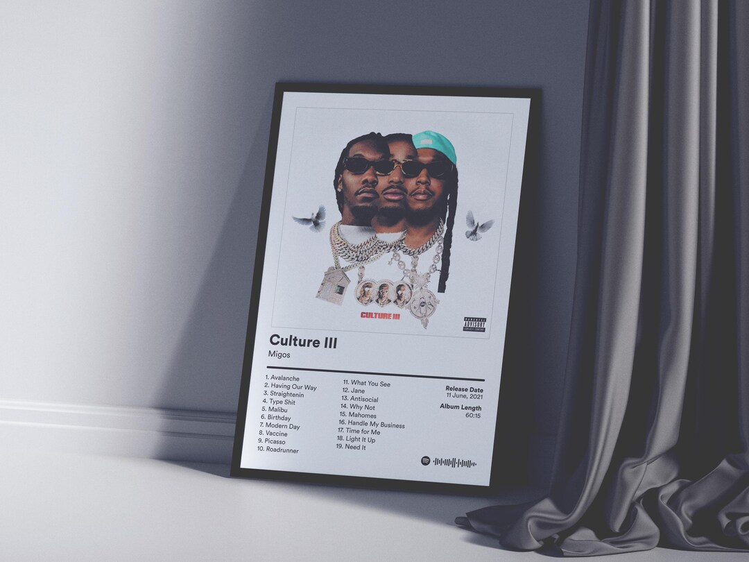 Migos Album Cover Posters: Showcase Your Favorite Albums in Style - Etsy
