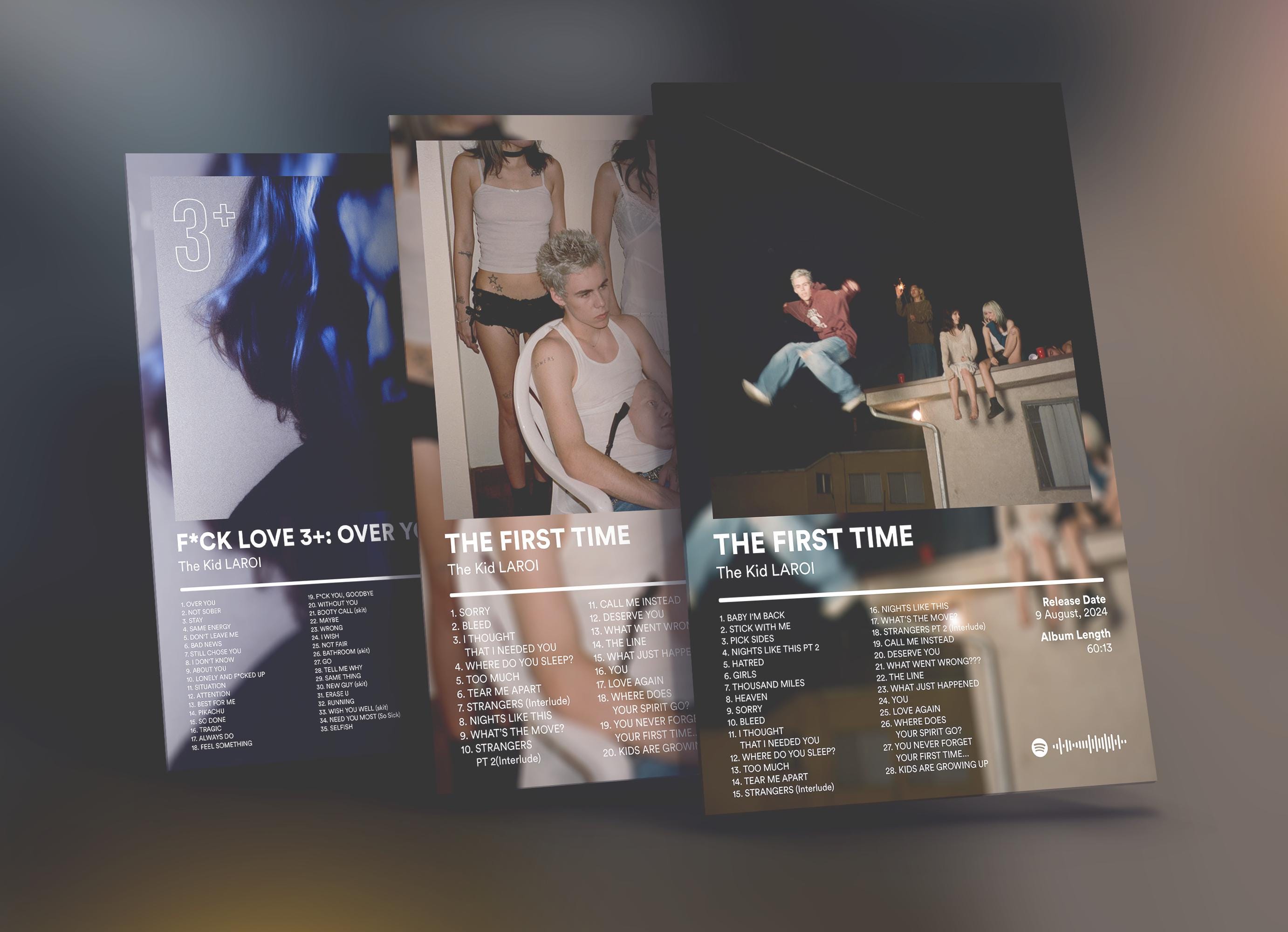 The Kid LAROI 3 Pack of Album Cover Posters: Showcase Your Favorite ...