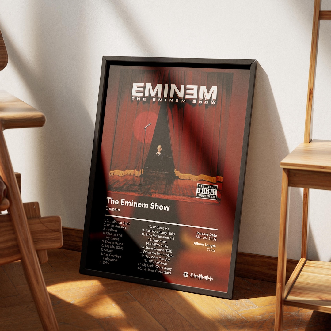 Eminem: the Eminem Show Album Poster Hip Hop Wall Art Eminem Poster ...