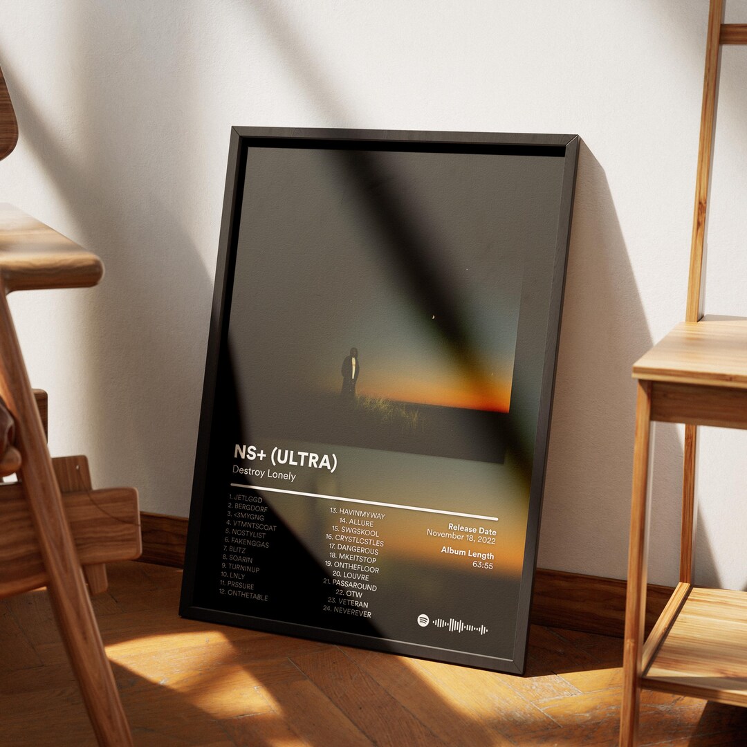 Destroy Lonely: NS ULTRA Album Poster Hip Hop Wall Art Destroy Lonely ...