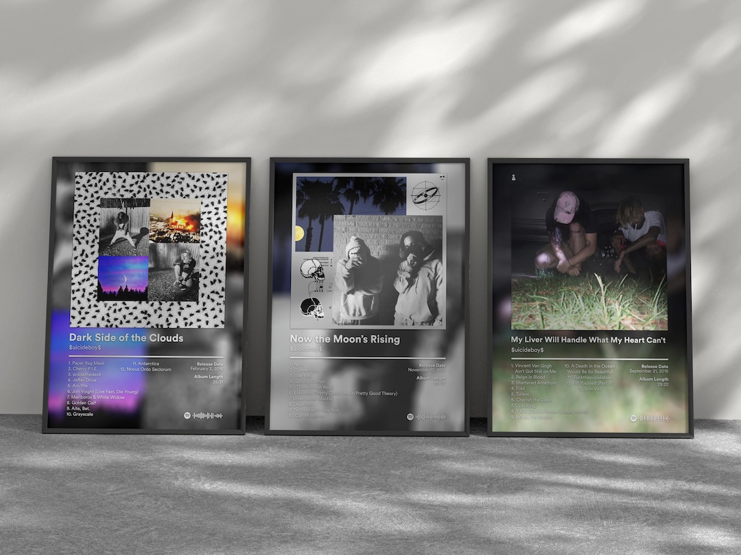 Suicideboys Album Cover Posters 3 Rap Posters Hip Hop Art Prints Music ...