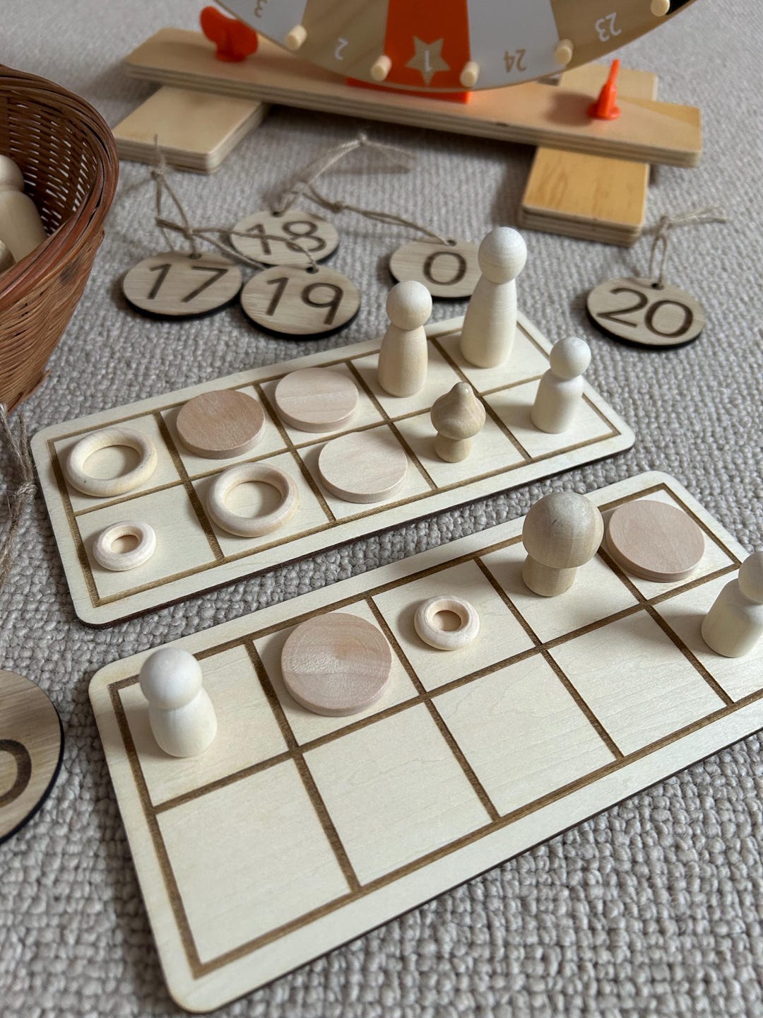 Wooden Ten Frames - Pack of 5 - Etsy UK
