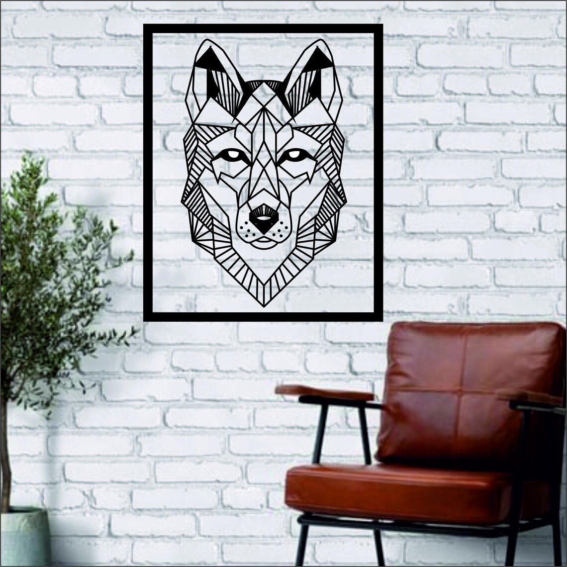 Wolf Drawing, Wolf Image, Svg,ai,dxf,pdf,cdr,png Digital Files, Laser ...