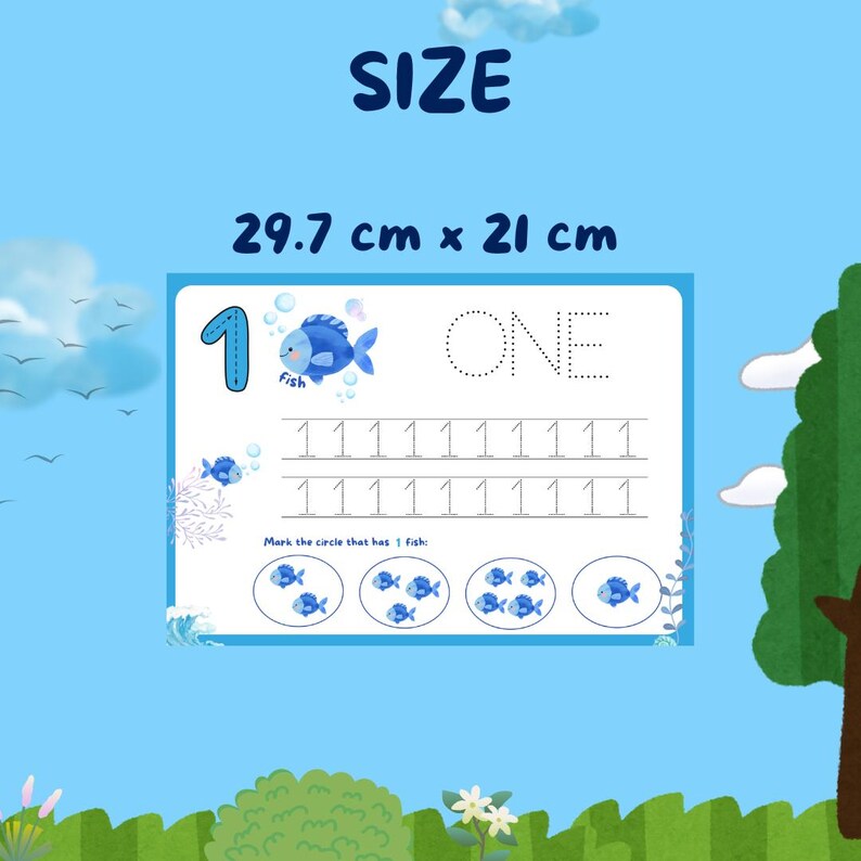 Animal Numbers 1-10 | Fun Counting & Tracing Workbook for Kids ...