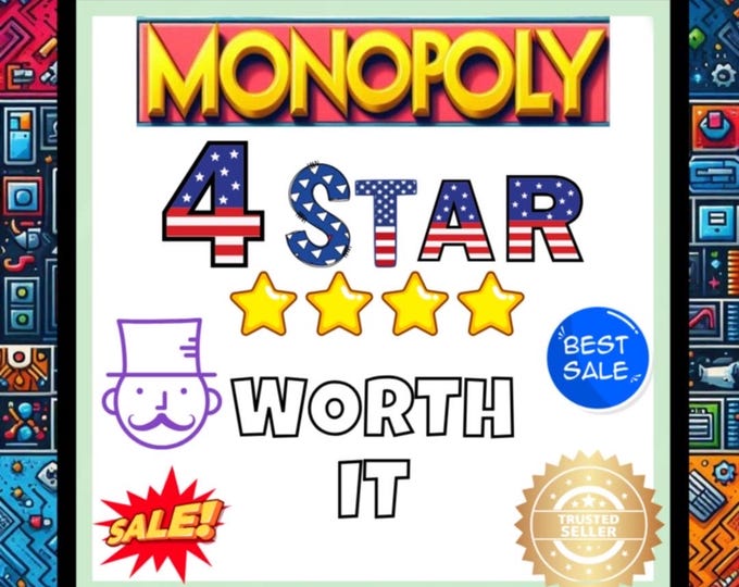 Monopoly Go Card / Sticker Worth It - Etsy