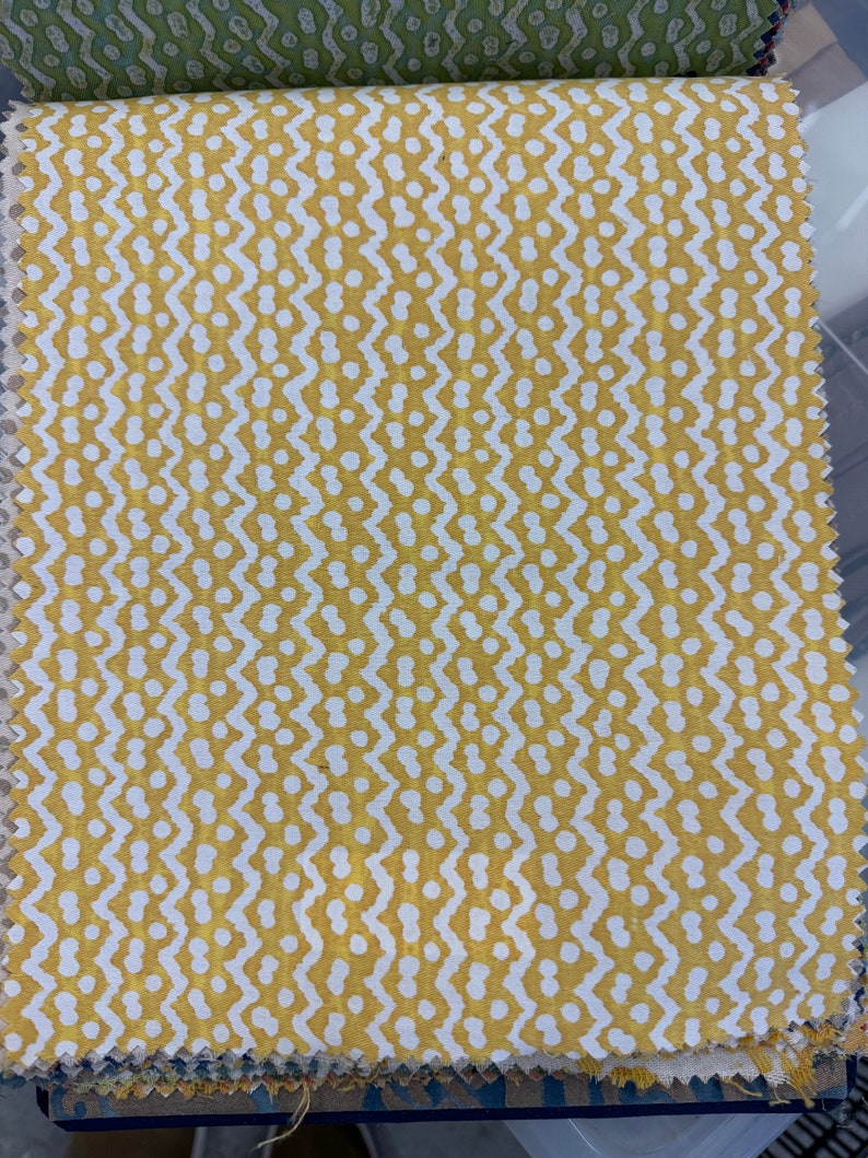 Fortuny Tapa Yellow and White Without Stripe - Etsy