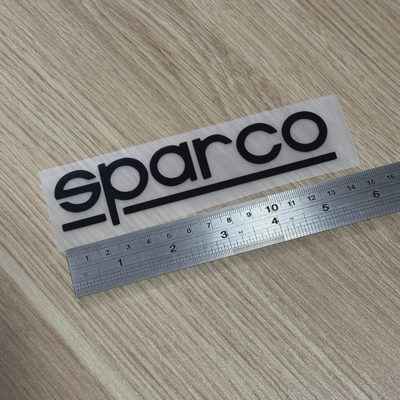 Sparco - Gloss Black Logo Racing Drifting Car Truck Vinyl Decal Sticker ...