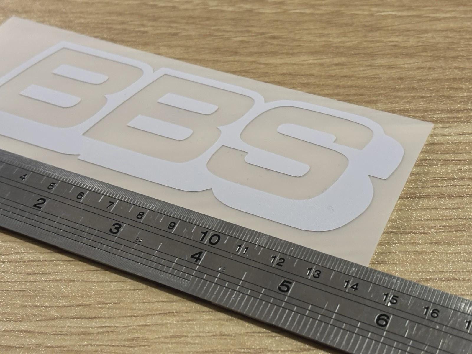 BBS - Gloss White Logo Racing Drifting Car Truck Vinyl Decal Sticker ...