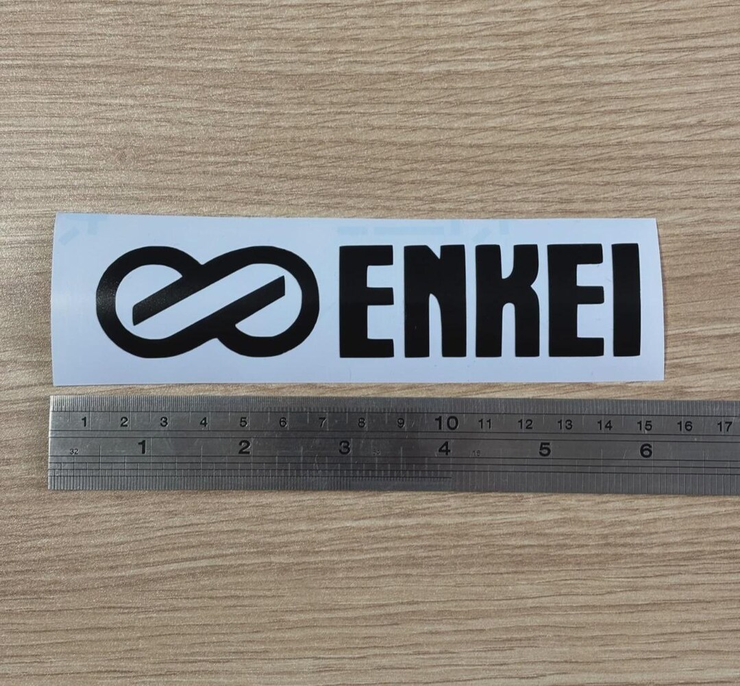 Enkei - Gloss Black Logo Racing Drifting Car Truck Vinyl Decal Sticker ...