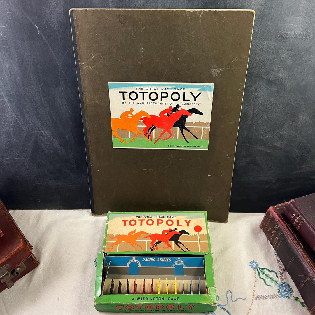 Totopoly 1940s the Great Race Table Top Board Game. Collectible Racing ...