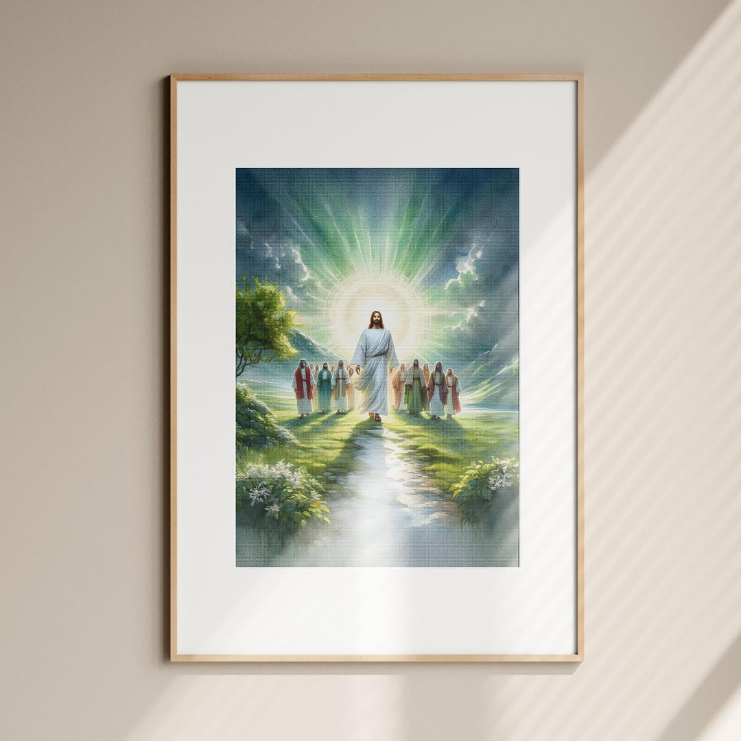Follow Jesus Christ Art Print, Modern Bible Sketch (digital Download ...
