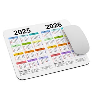 2025 2026 Desk Pad Calendar - Etsy