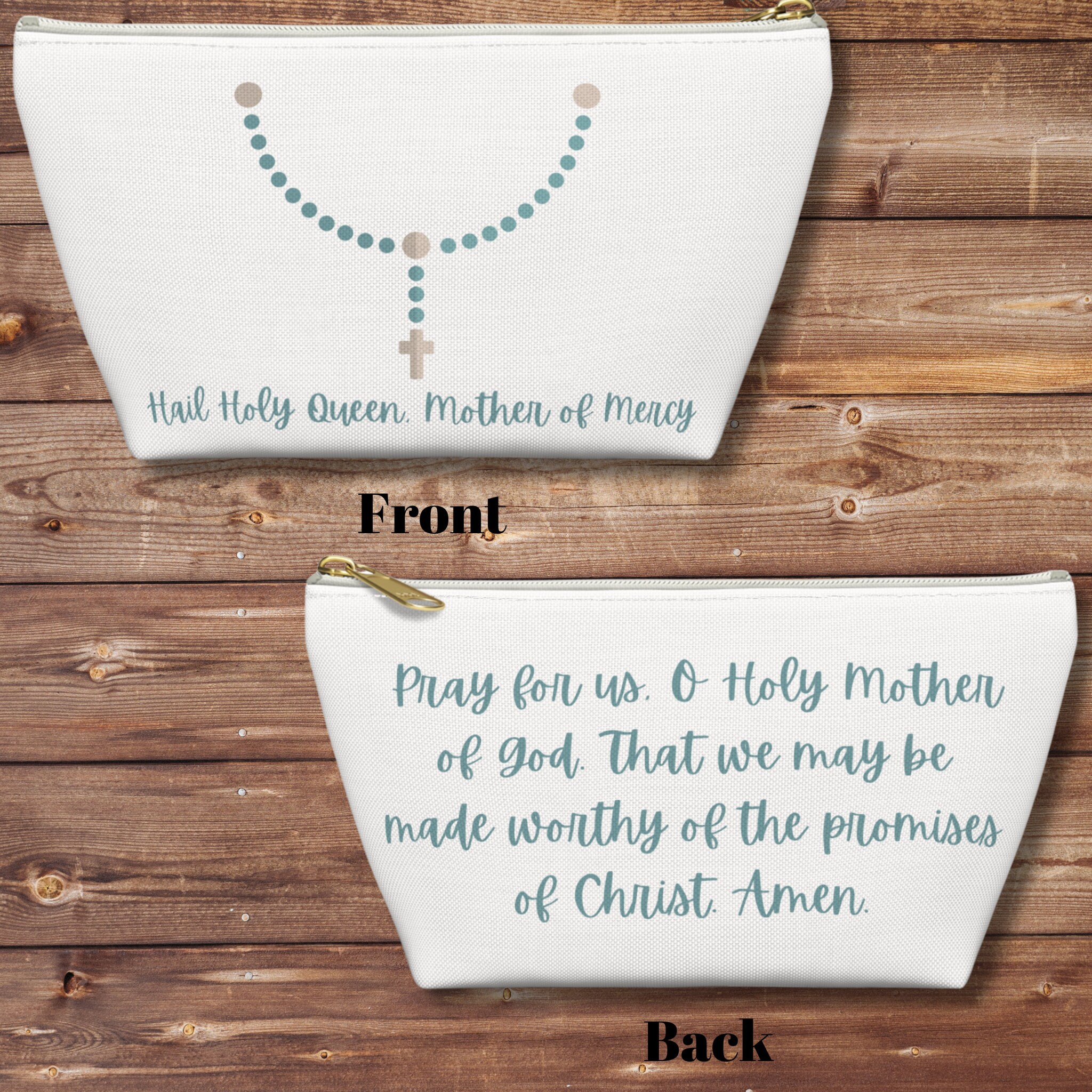 Hail Holy Queen Pouch | Hail Holy Queen Pencil Bag for Catholic School ...