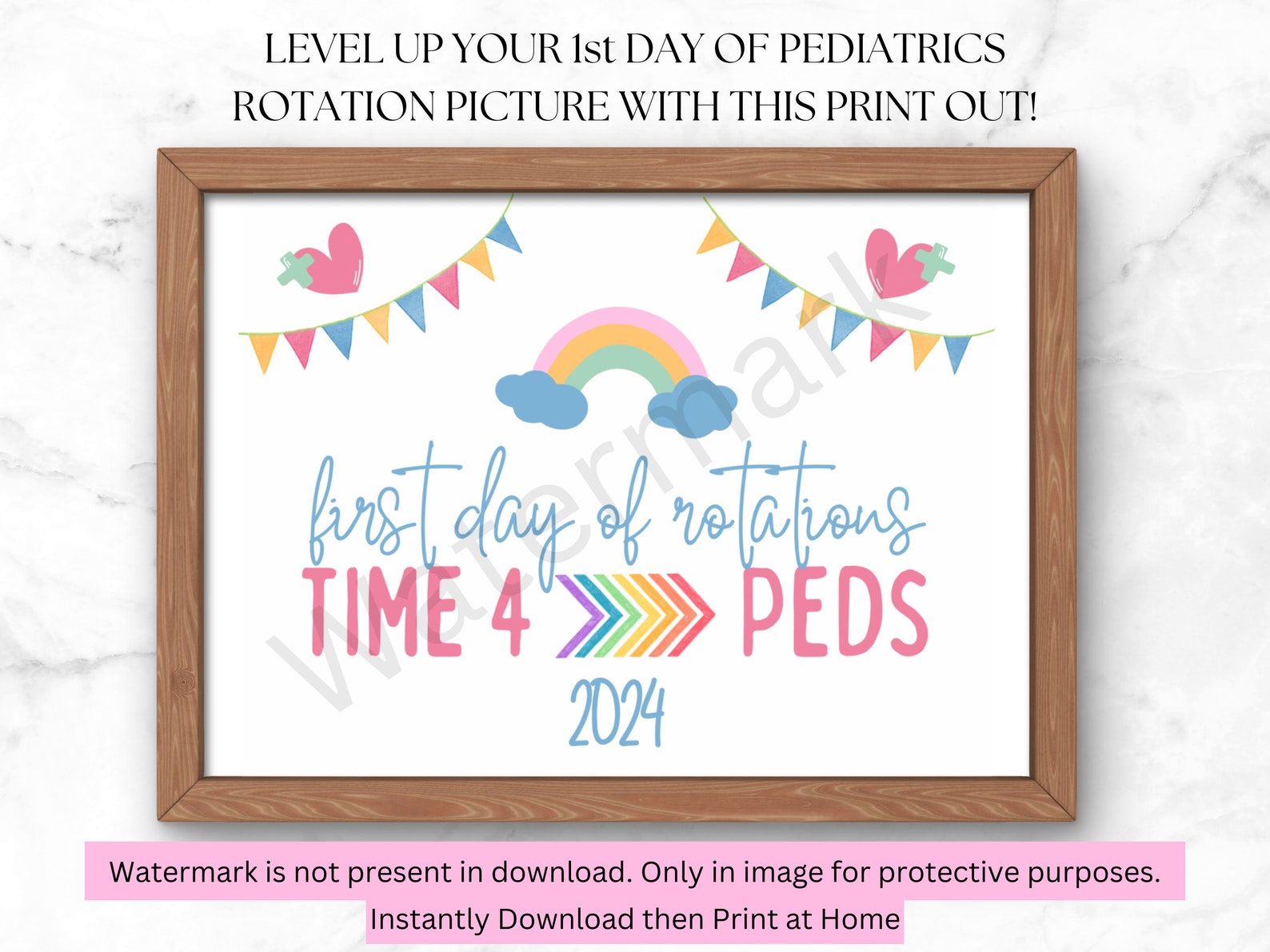 Printable Peds Rotation Signs: First Day of Pediatrics Sign, Last Day ...